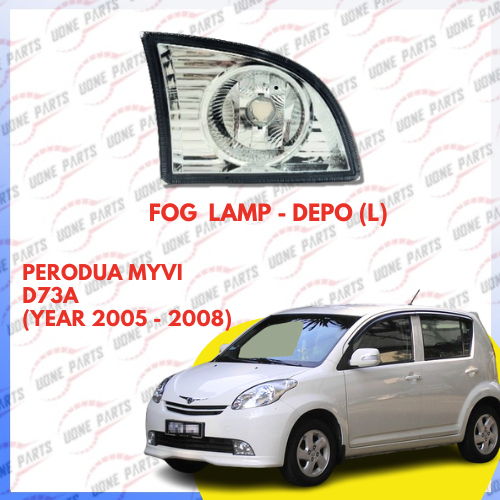 🔥PERODUA MYVI D73A FOG LAMP UNIT (Year 2005 - 2008) DEPO BRAND 3 Months ...