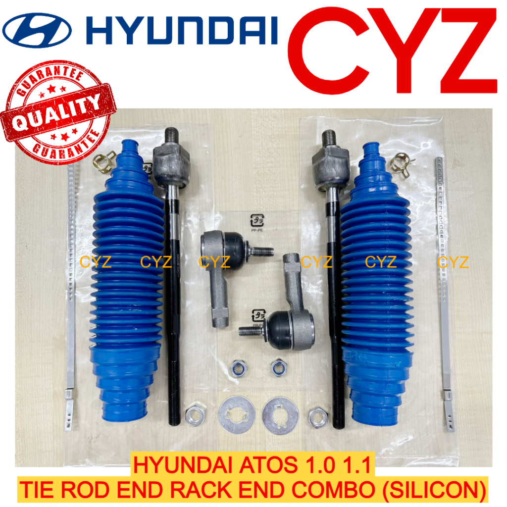 Combo Set HYUNDAI ATOS 1.0 1.1 Tie Rod End / Rack End / Steering Boot ...