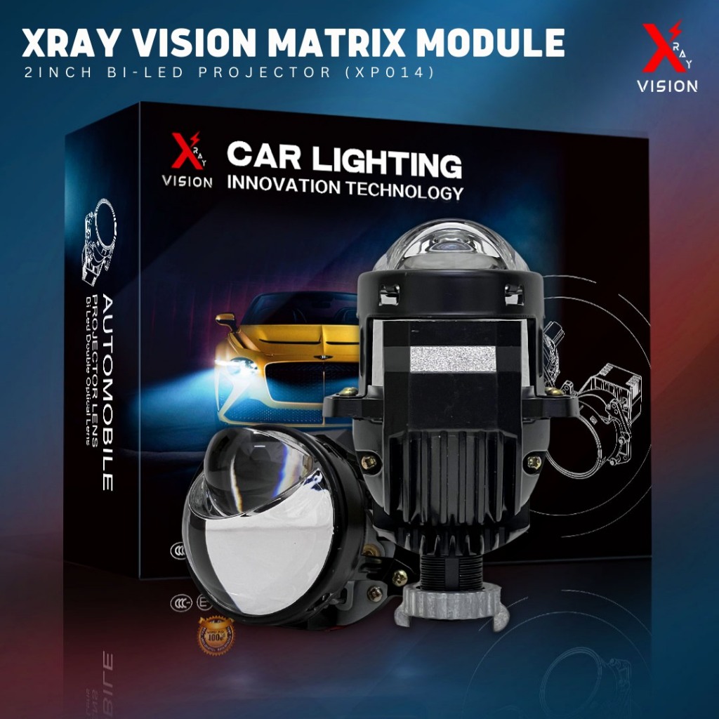 XRAY VISION MATRIX MODULE 2 INCH BI-LED HEADLIGHT SYSTEM #XP014 ...