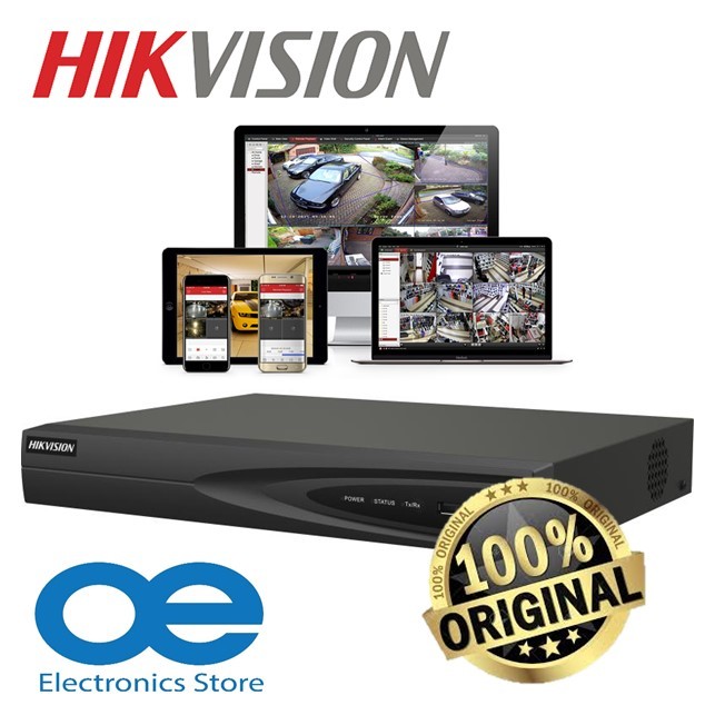 HIKVISION DS-7608NI-K1/8P Network 8ch 4K H.265+ Built In 8 PoE Port 1U Plug and Play Network ...
