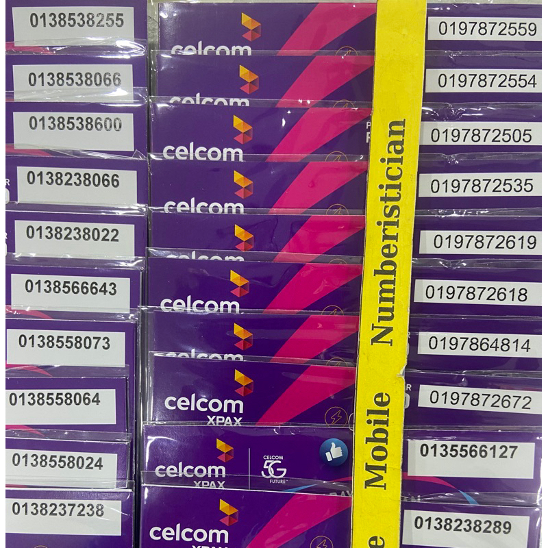 Nombor Cantik Celcom Xpax Prepaid ViP Special Number Simcard 013 019 | Shopee Malaysia