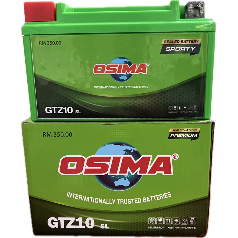 [100% ORIGINAL GUARANTEE ] OSIMA New Green GTZ10SL BATTERY MOTORCYCLE ...