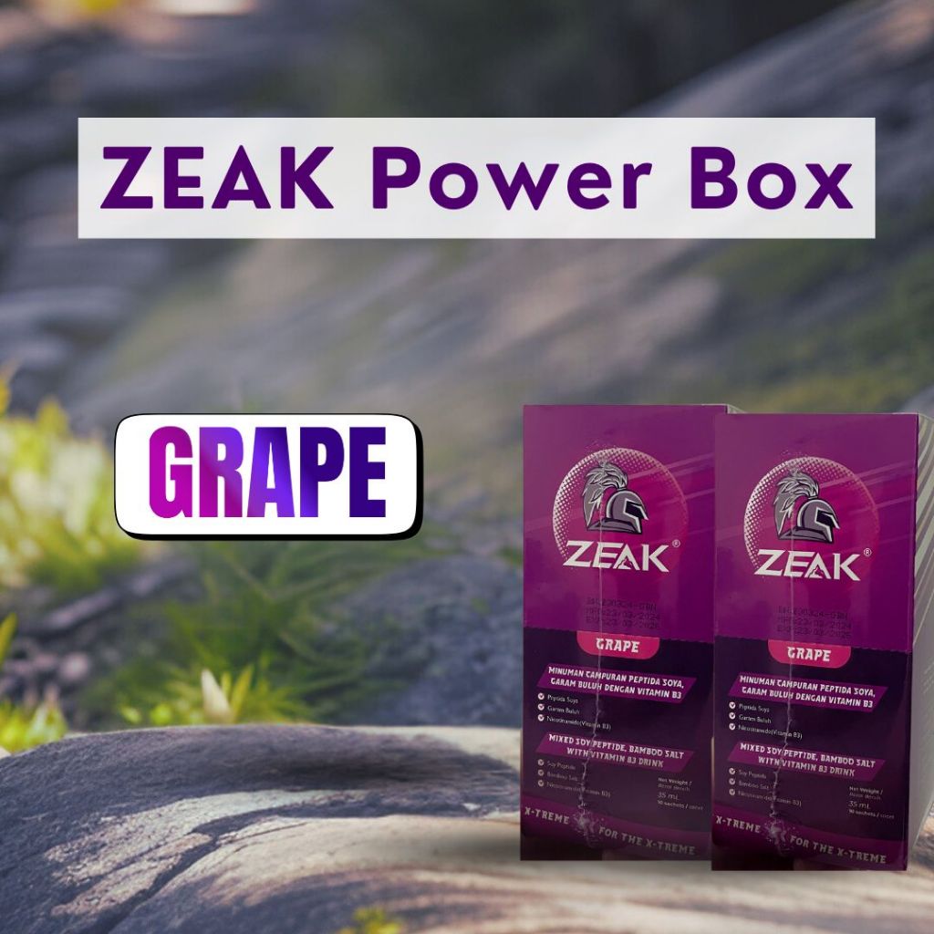 GRAPE POWER BOX ZEAK(10's)| X-treme Performance Energy Gel | Fast ...