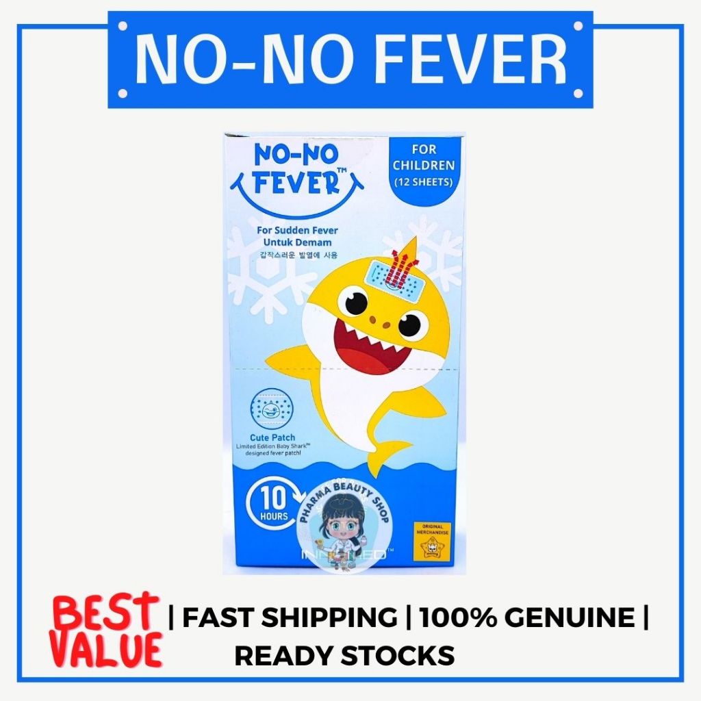 Innomed No-No Fever Patch 2 sheets/ 12 sheets (Adults/ Children)/ Dr ...