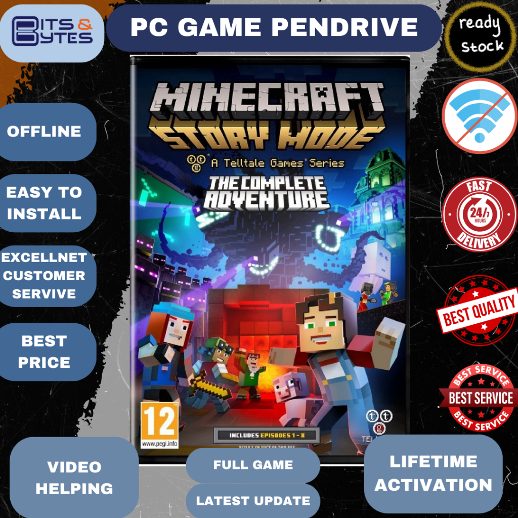 [ PC Game ] Minecraft Story Mode Complete Season 1 - Offline [ Pendrive ...