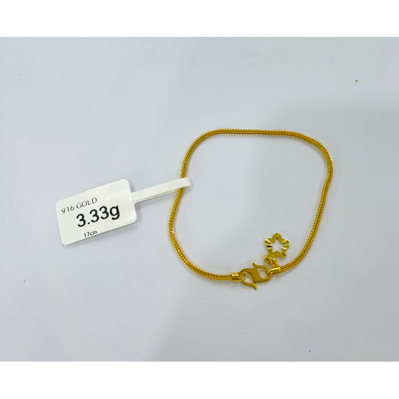 Youloong Rantai/Gelang tangan Pandora EMAS916/ 916Gold Pandora bracelet ...