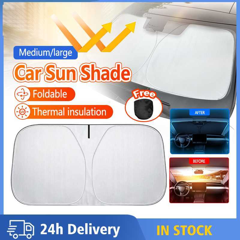New Summer Car Window Sun Shade Foldable Car Windscreen Sunshade Car ...