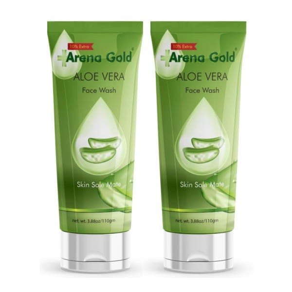 Arena Gold Acne Whitening Face wash Aloe Vera 100% original | Shopee ...