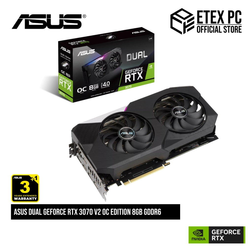 ASUS Dual GeForce RTX 3070 V2 OC Edition 8GB GDDR6 # DUAL-RTX3070-O8G ...