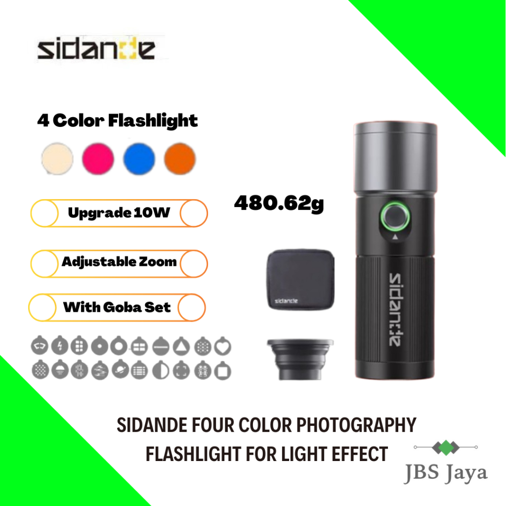 SIDANDE Four Color Photography Flashlight for Light Effect Beam Tube ...