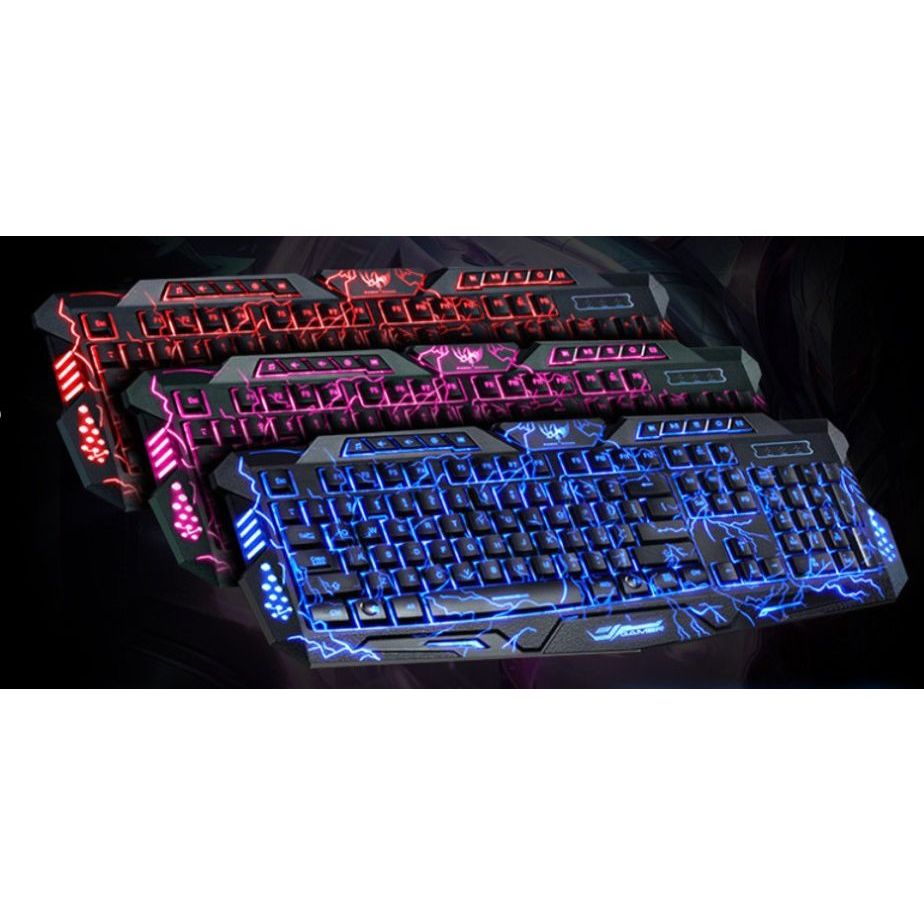 🔥One Keyboard Change Three Color LED Backlight and Burst Crack Version🔥 ...
