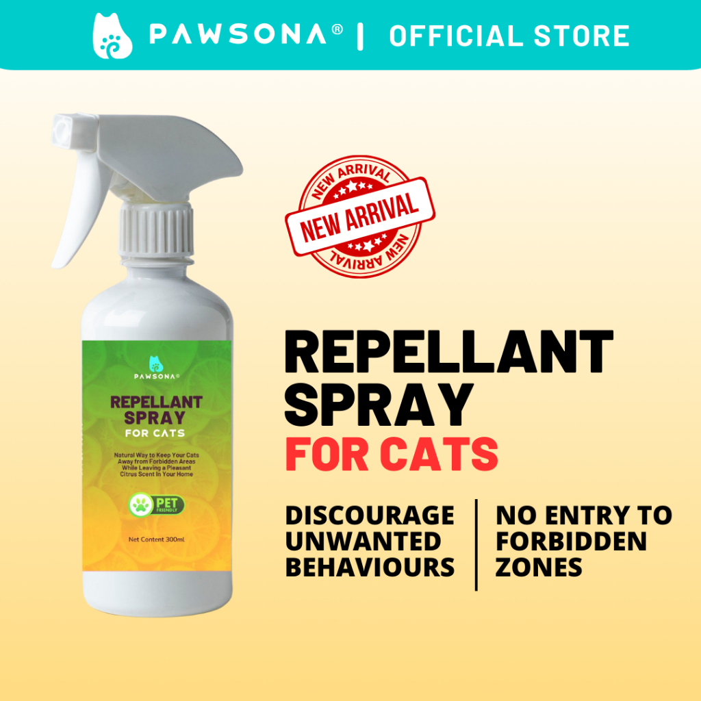 PAWSONA® Pet Repellent Spray for Cats 300ML | Safe Cat Repellent Spray ...