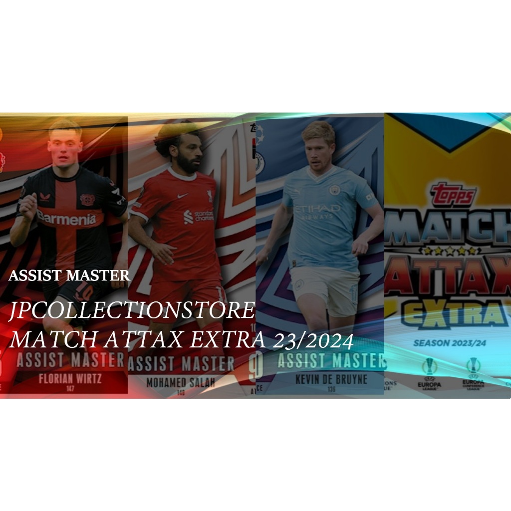 [Assist Master] 2023/24 Match Attax Extra Football Shiny & Normal Cards ...