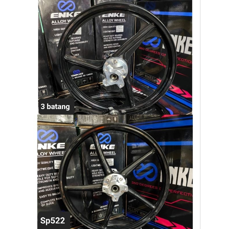 Y15 V1 V2 / Y16 / Y15ZR SPORT RIM Custom hub SP522 3 Batang 522 3 Leg ENKEI 160×160 Sportrim 3 ...
