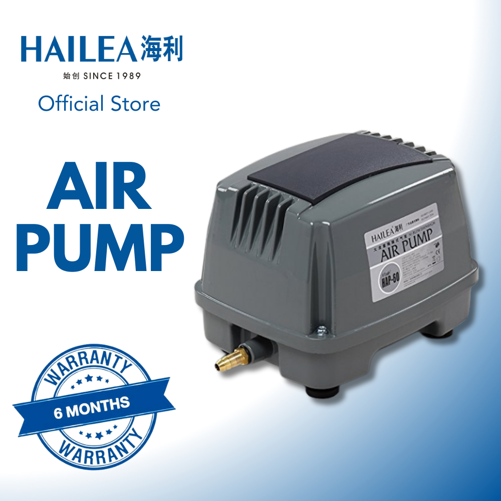 HAILEA Air Pump HAP60/80/100/120/150/200 Hi Blow Diaphragm Aquarium Air ...
