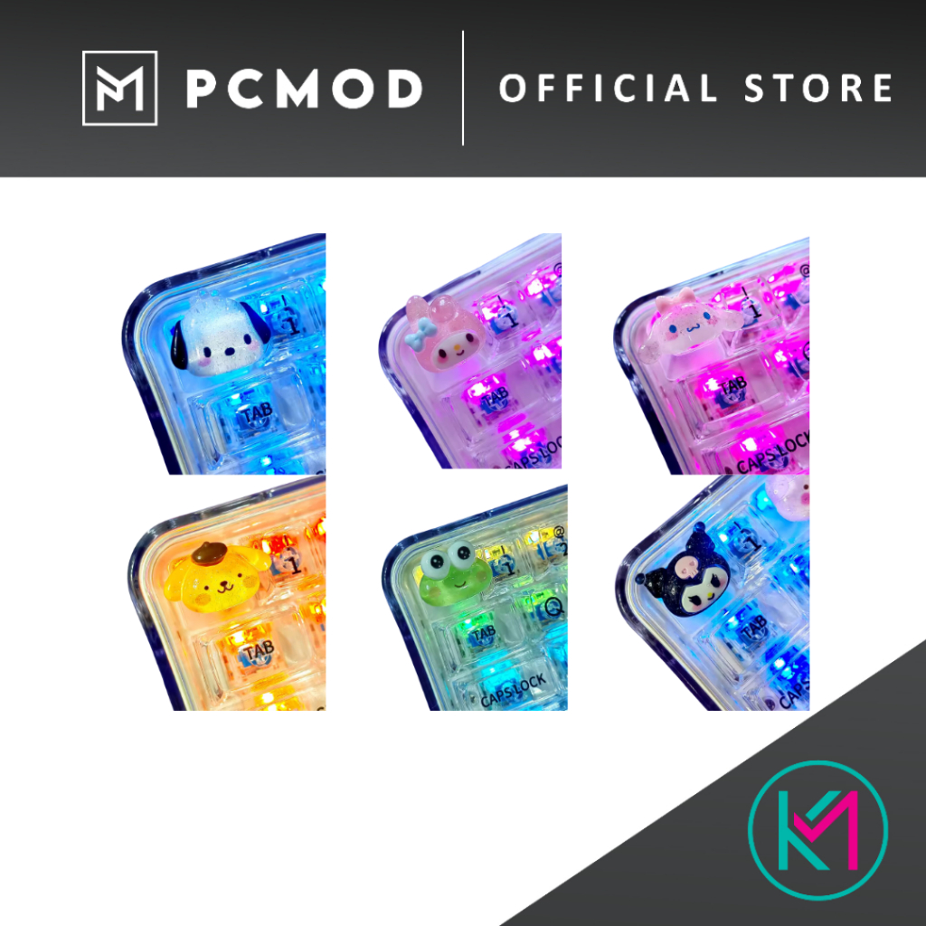 Sanrio Character Artisan Keycaps | Kuromi , Pompompurin , Cinnamoroll ...