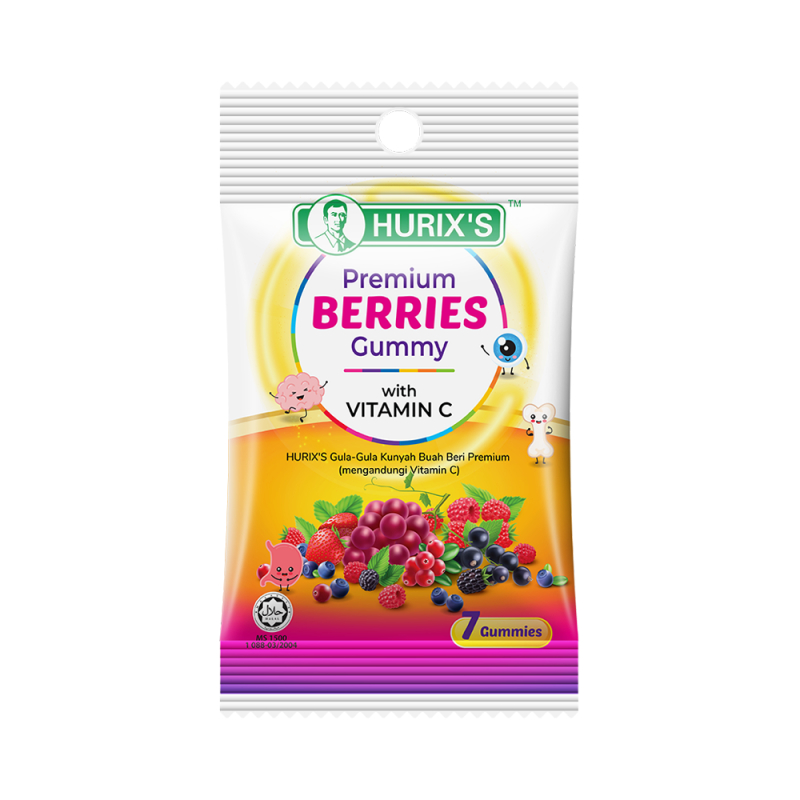 Hurix's Premium Berries / Strawberry Gummies With Vitamin C | Shopee ...