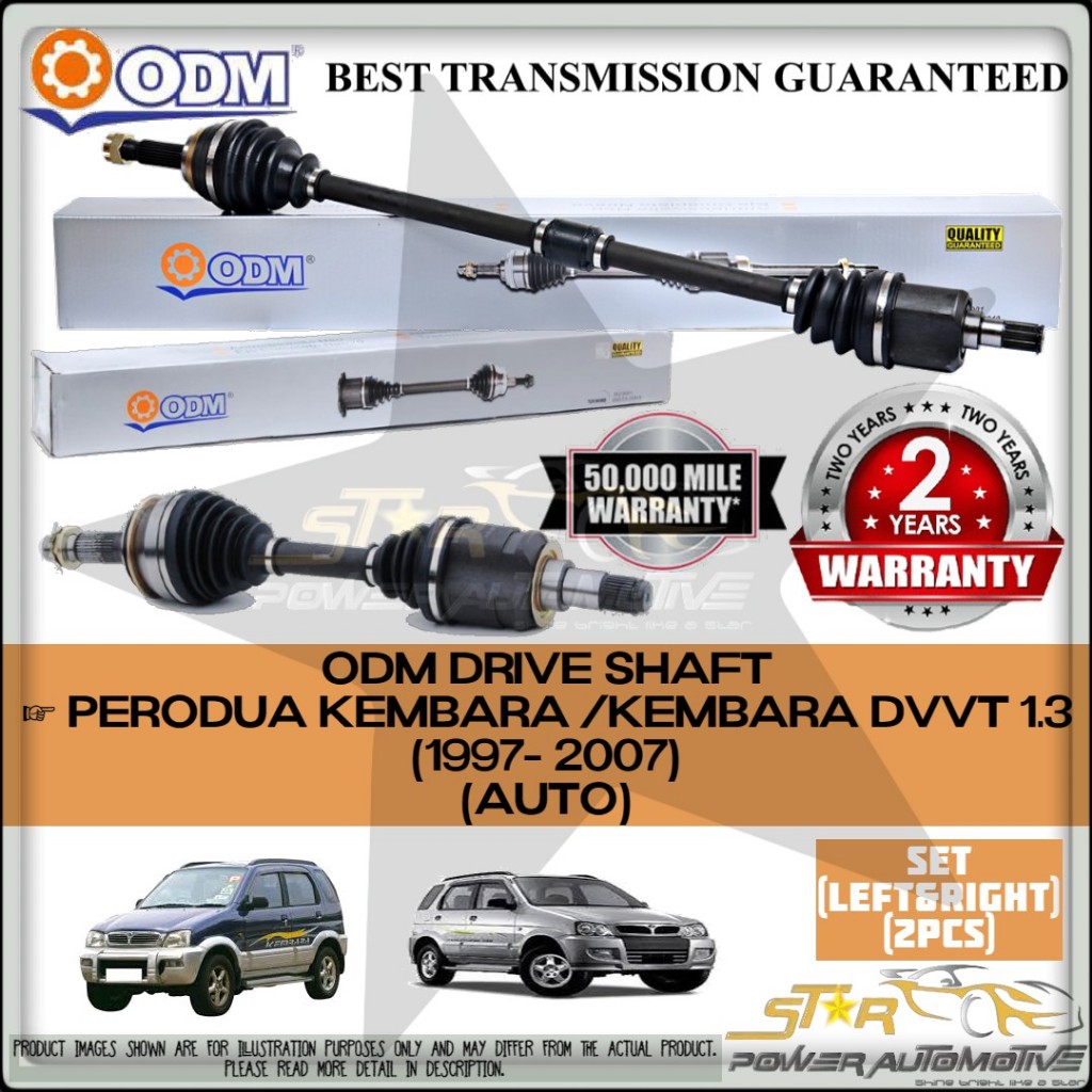 PERODUA KEMBARA / KEMBARA DVVT 1.3 (1997-2007) ODM (CYCAR) DRIVE SHAFT ...