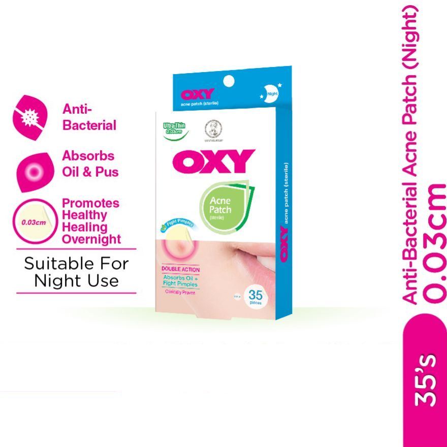 OXY Anti Bacterial Acne Patch Thin Night 35's | Shopee Malaysia
