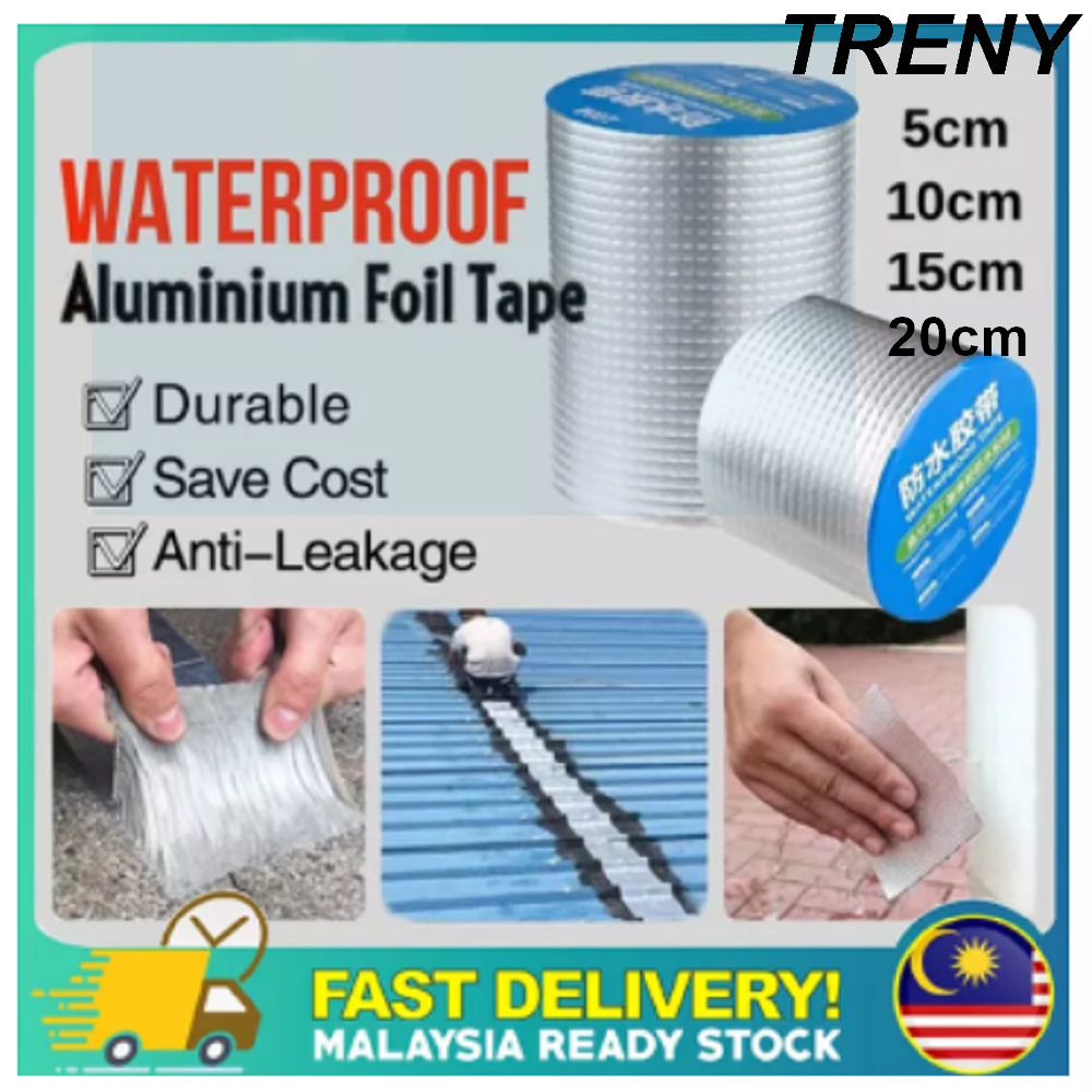 Waterproof Tape aluminum foil butyl sealing self adhesive tape color steel bungalow roof ...