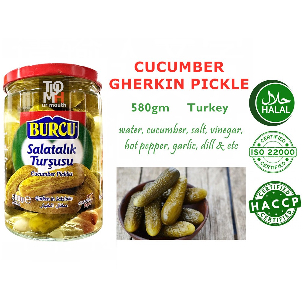 580gm Burcu Cucumber Gherkin Pickles / timun acar/ 腌黄瓜 | Shopee Malaysia