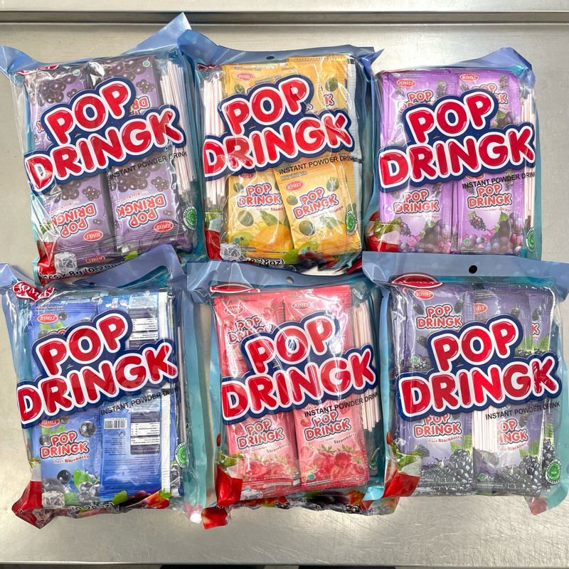Pop Dringk Drink Powder 40pcs/20pcs Mixed Fruit Jomei | Shopee Malaysia