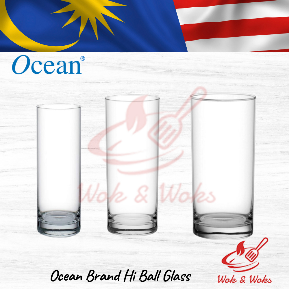 Ocean Brand Hi-Ball Glass Cup / Cawan Kaca Hi-Bola Jenama Ocean ...