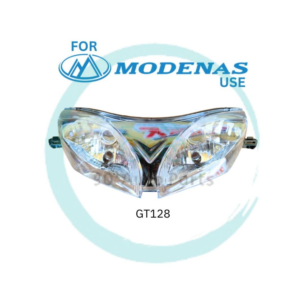 HEAD LAMP UNIT MOTOR MODENAS GT128 HEADLAMP UNIT HEAD LIGHT UNIT ...