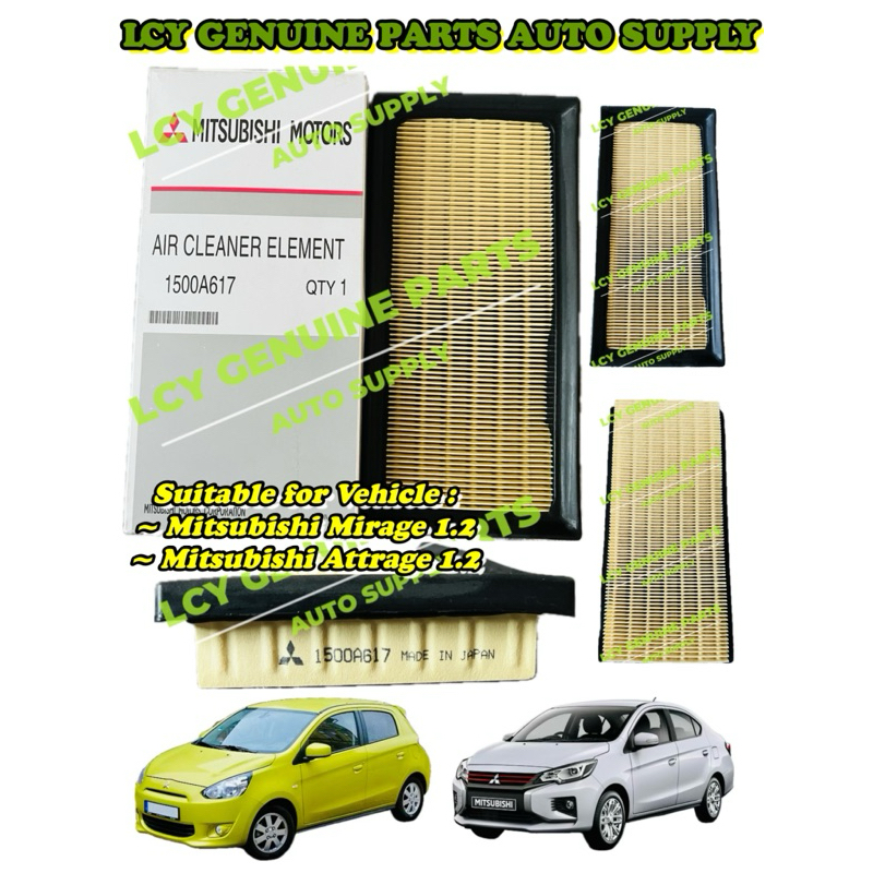 MITSUBISHI MIRAGE 1.2, ATTRAGE 1.2 AIR FILTER ( 1500A617 ) | Shopee ...