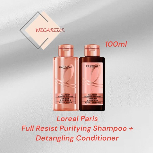 LOREAL PARIS FULL RESIST PURIFYING SHAMPOO + DETANGLING CONDITIONER ...