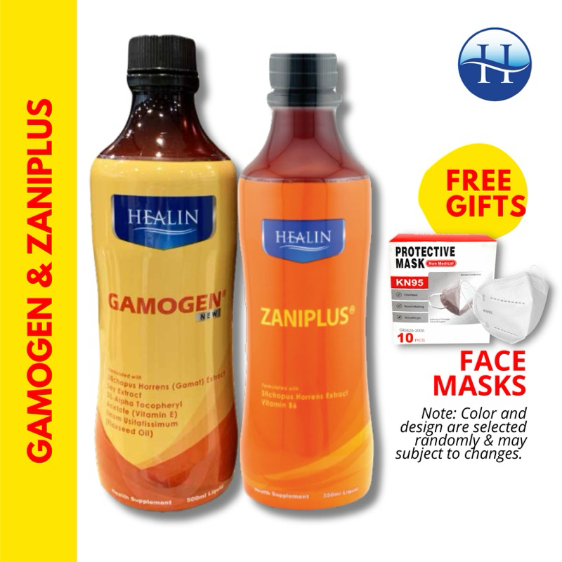 GAMOGEN HEALIN dan ZANIPLUS Suplimen Kesihatan Berasaskan Gamat 500ml ...