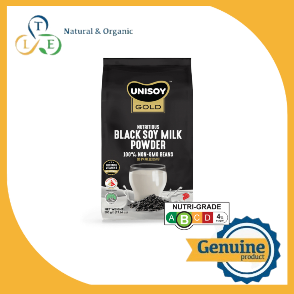 UNISOY: NUTRITIOUS BLACK SOY MILK POWDER REFILL POUCH (500G) | Shopee ...