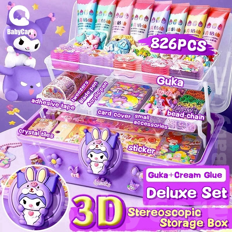 （24H）826PCS Full Set CUCKOO Material Package Sticker Kids Keychain DIY ...