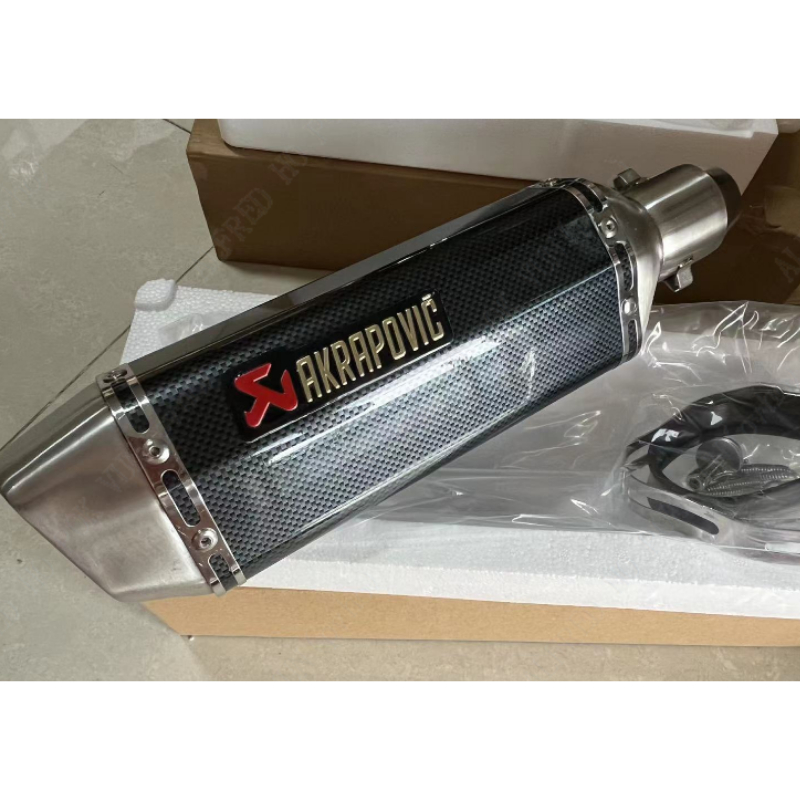 Akrapovic 370mm Universal Exhaust Muffler Motorcycle Silencer DB Killer ...