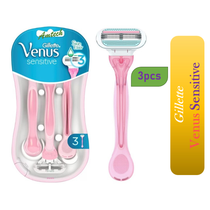 Gillette Venus Sensitive Women Disposable Razors (3pcs) | Shopee Malaysia