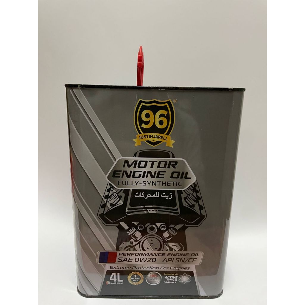 (NEW ARRIVAL) 96 JUSTINJARELL Motor Engine Oil 0W20 FULLY SYNTHETIC 4L ...