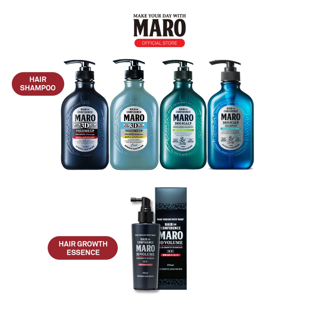 Maro Hair Shampoo + Volume Hair Growth 3D Essence | Shopee Malaysia