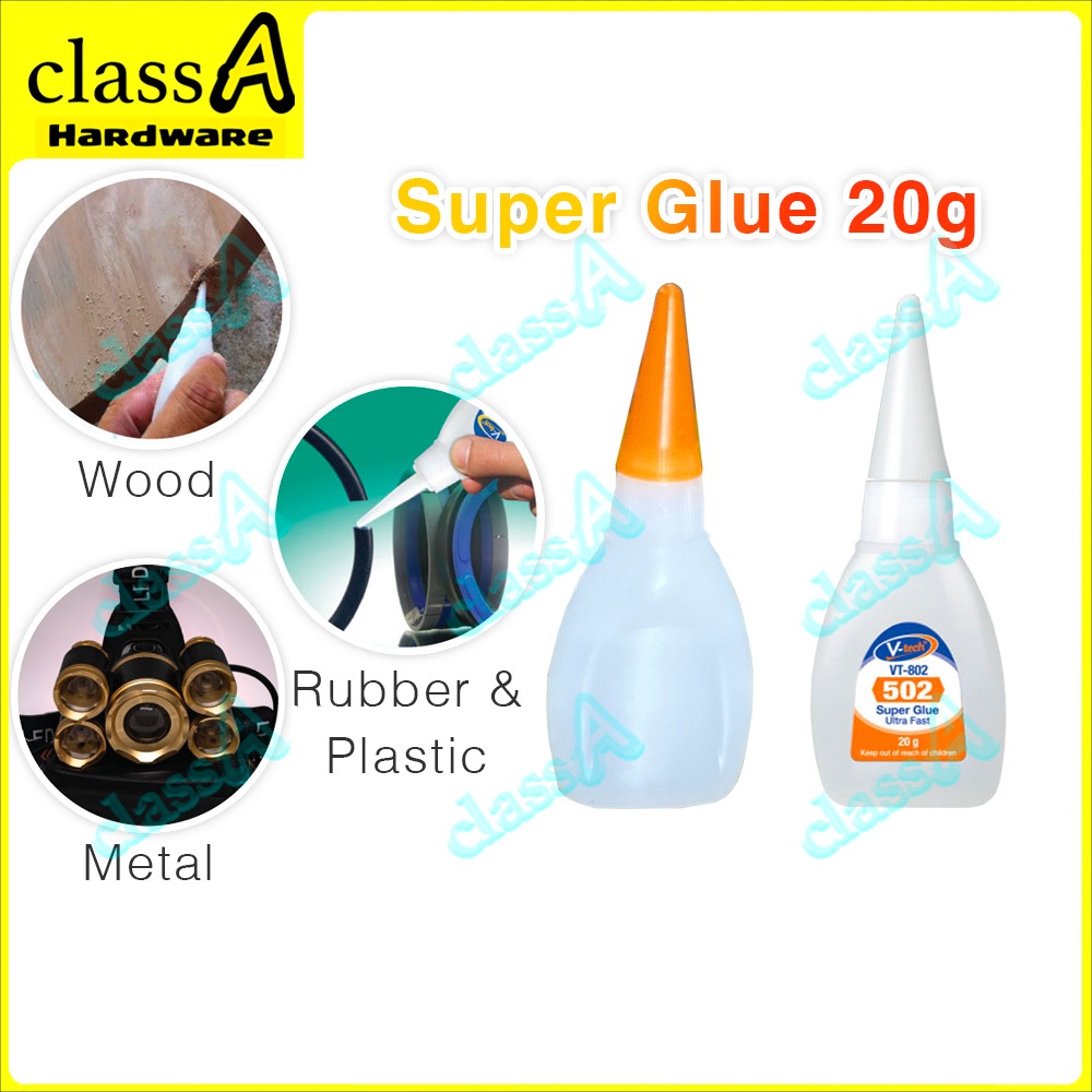 ClassAHW 502 Super Glue 20g VT-802 V Tech 3 SECOND GLUE Fast Dry Cair ...
