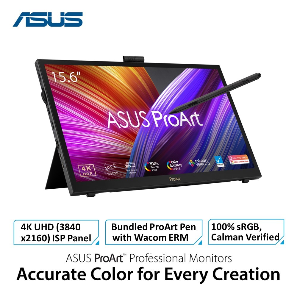 ASUS ProArt PA169CDV Pen Display – 15.6-inch, IPS, 4K UHD (3840 x 2160 ...
