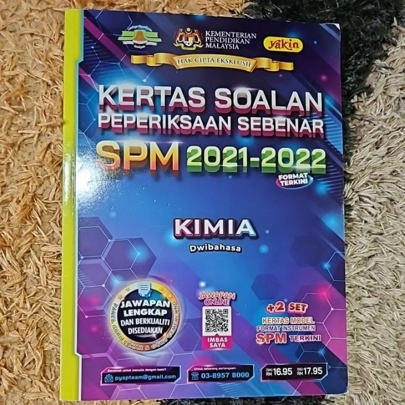 Kertas Soalan Peperiksaan Sebenar SPM 2021-2022 Kimia (Yakin) [SPM] [Chemistry] [DWIBAHASA ...