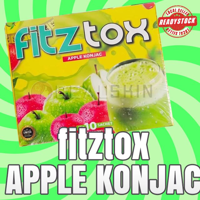 FITZTOX APPLE KONJAC (Fiber Premix,daun senna,konjac,prebiotics,apple ...
