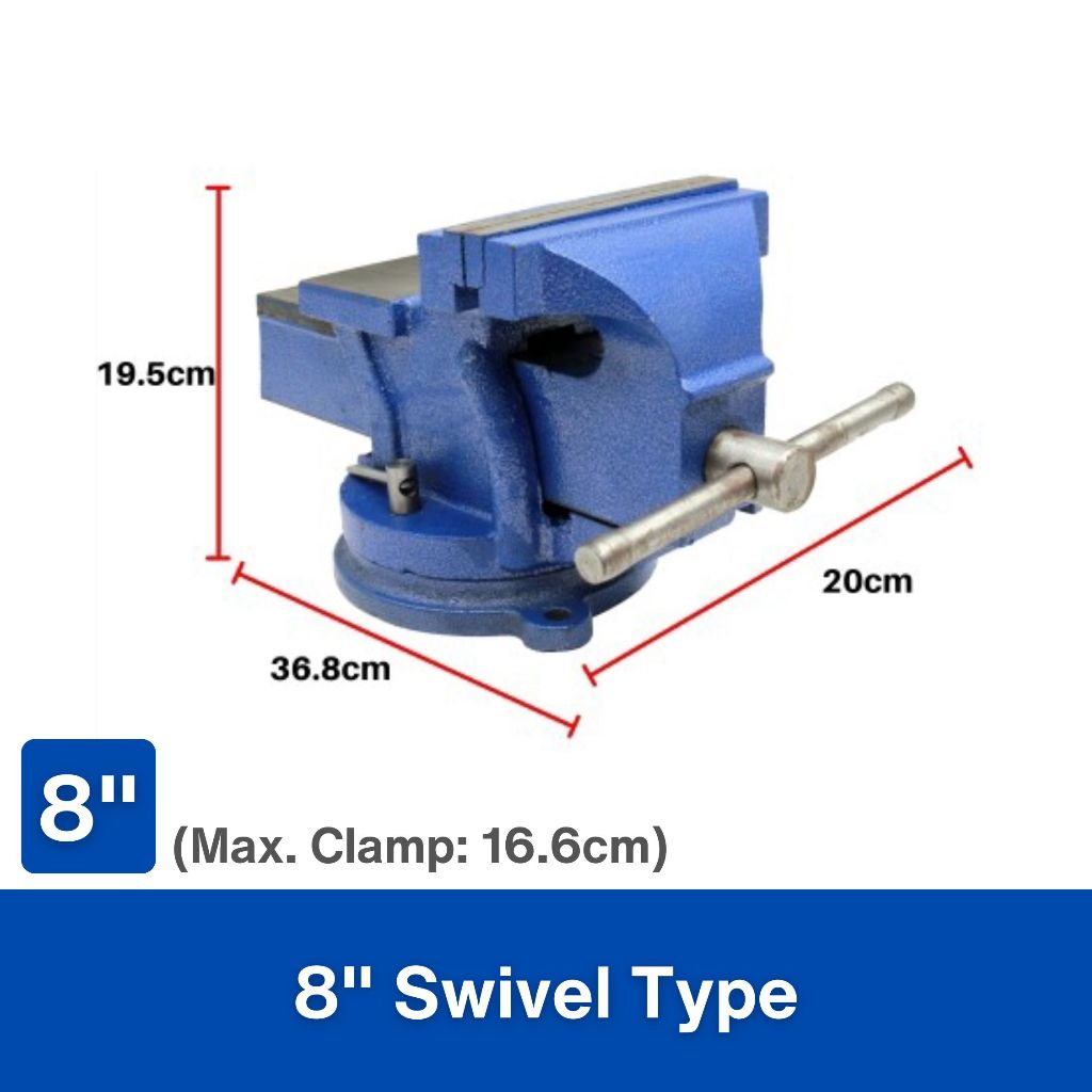 3" / 4" / 5" / 6" / 8" 7.5cm to 18cm Maximum Clamp Width Medium Duty ...