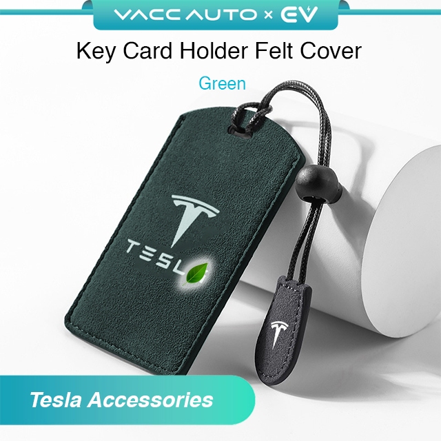 VACC AUTO Car Key Card Holder Alcantara Leather Cover Card Protection ...
