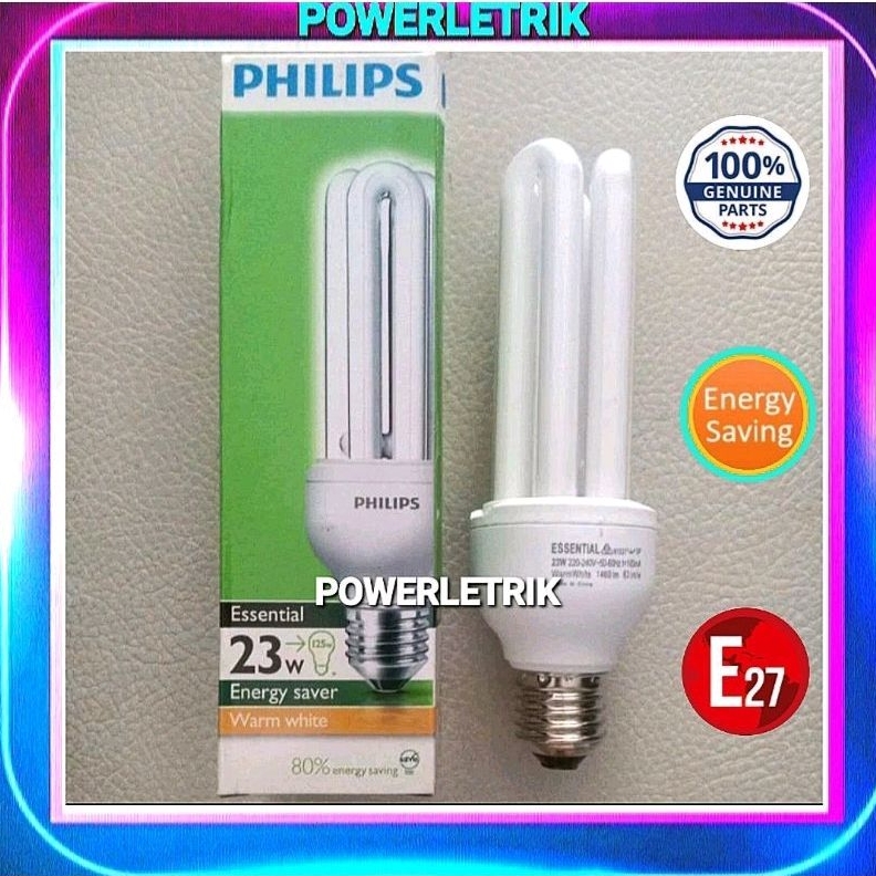 🔥READY STOCK🔥 PHILIPS PLCE 23W WARM WHITE 3 U ESSENTIAL ENERGY SAVING ...