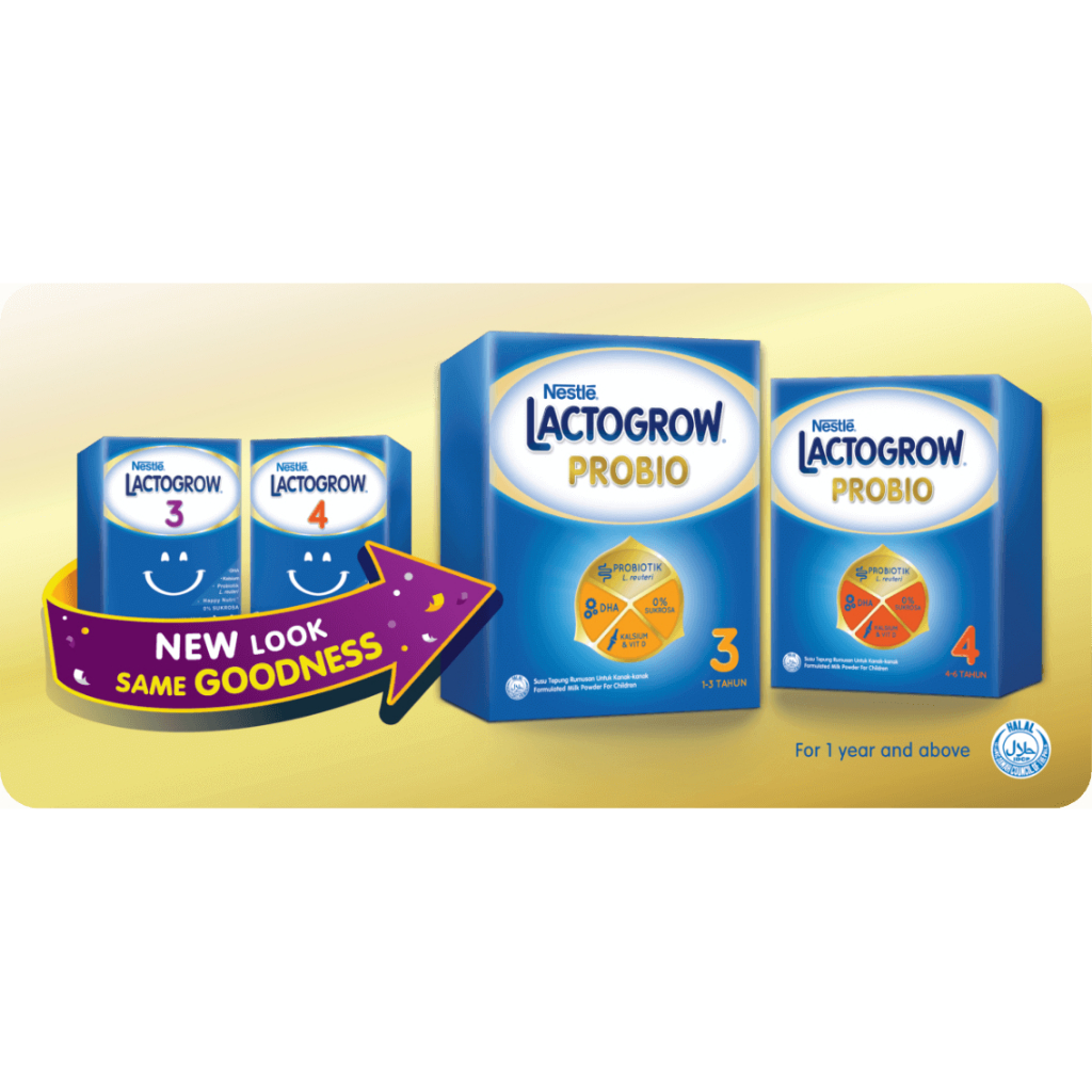 NESTLE LACTOGROW PROBIO 3 & 4 (1.2kg) | Shopee Malaysia