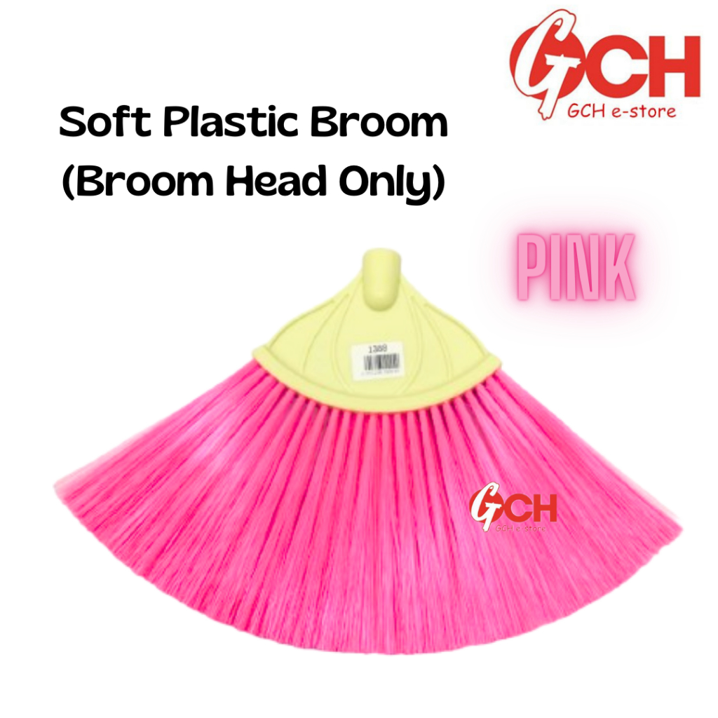 [Ready Stock] Nylon Soft Broom With Handle/ Plastic Soft Broom / Broom ...