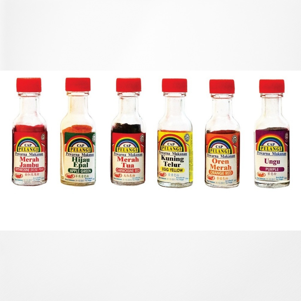 CAP PELANGI Pewarna Makanan Serbuk / Food Colouring Powder 20g | Shopee ...