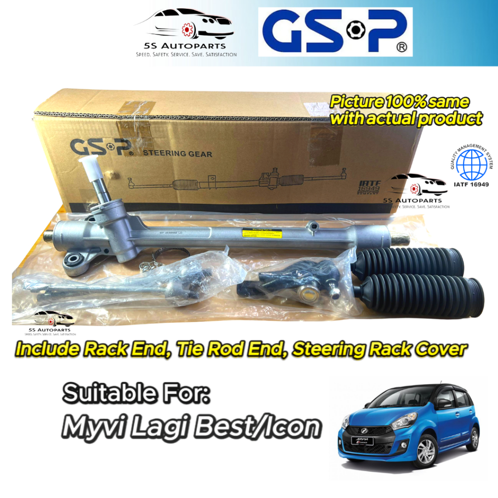 GSP Myvi Lagi Best/Icon Steering Rack Set With Power Steering (45510 ...