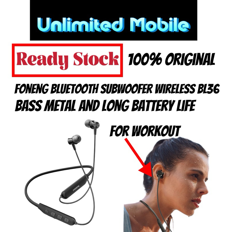 ♾️ Original Foneng Bluetooth Subwoofer Magnetic Wireless BL36 with Bass ...