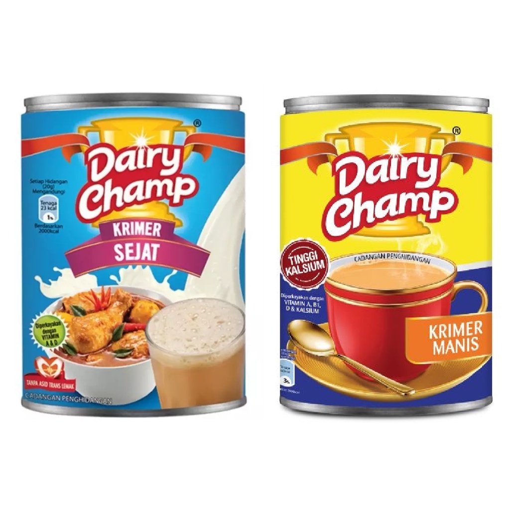 Dairy Champ Sweetened Creamer / Evaporated Milk 500g x 48cans (Bulk ...